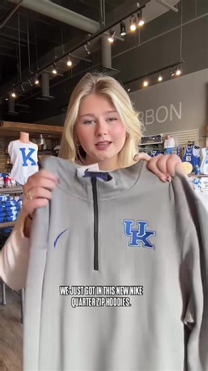 Nike Kentucky Interlock Quarter Zip Hoodie Now Available