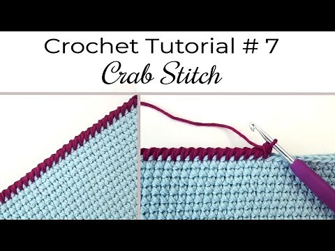 How to crochet Crab Stitch Border [STITCH #7] Crochet edging