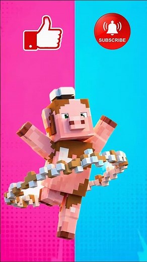 Unboxing Minecraft Gender Swap #MinecraftShorts #genderswap