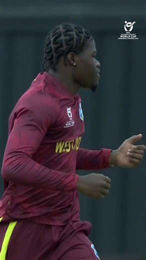 Micah McKenzie rips into the off stump 💥 West Indies turning the tide against Ireland 🌊 Catch the #U19WorldCup LIVE action, broadcast details 📺 https://www.icc-cricket.com/tournaments/u19-cricket-worldcup-2026/news/broadcast-details-for-icc-u19-men-s-cricket-world-cup | ICC - International Cricket Council