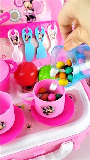 Satisfying with Unboxing & Review Miniature Mickey Mouse Kitchen Set | ASMR Video no music #minitoys