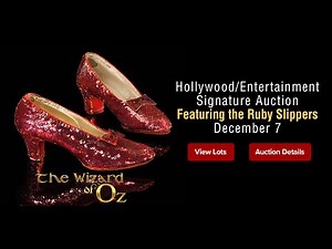 LIVE: Hollywood/Entertainment Signature Auction Featuring the Ruby Slippers 7388
