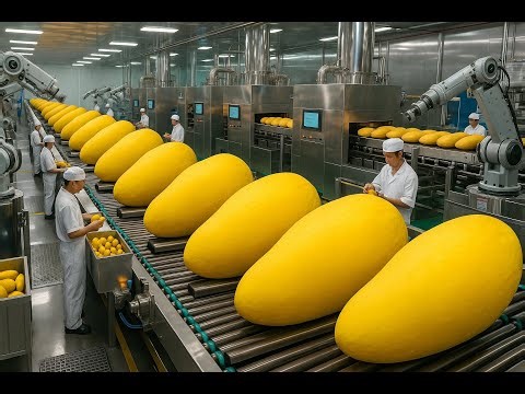 Inside a Modern Dried Mango Factory From Fresh Mango to Dried Slices Full Production Process