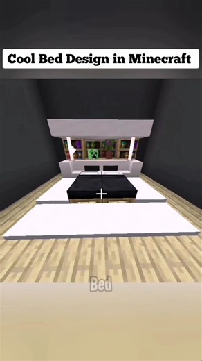COOL BED DESIGN IN #minecraft |