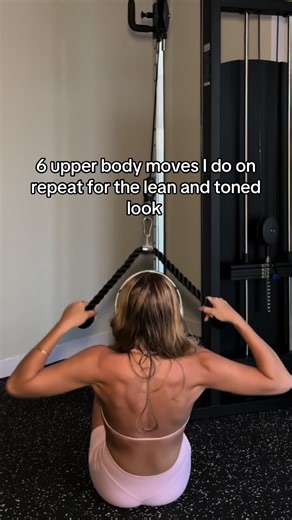 1. Face pulls 2. Lateral raises 3. Upright rows 4. Shoulder press 5. Bicep curls 6. Rope overhead tricep extension These 6 hit all the right places because they cover everything people usually miss: rear delts, side delts, shoulder stability, and arms. Follow me for more fitness tips!! #lean #tone #fitness #body #gymgirl #fyp #reels #explore