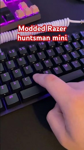 Lube and tape mod on my rzer huntsman mini