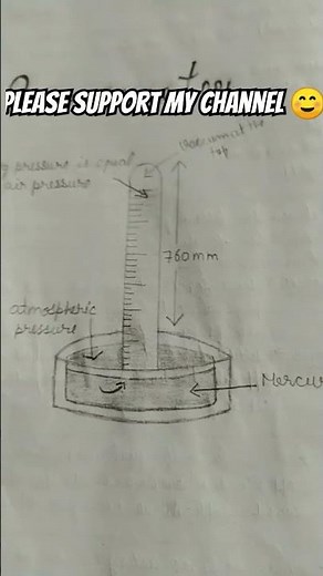 how to draw a mercury barometer .#scienceproject #speedsong please like ☺️