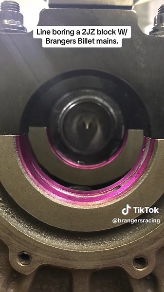 Line Boring a 2JZ Block with BRE Billet Mains
