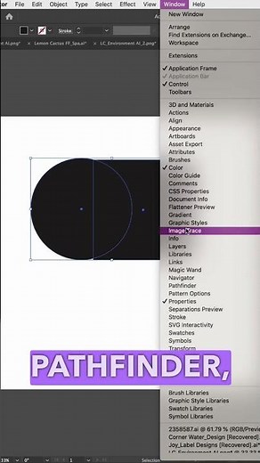 How to Use the Pathfinder Tool in Adobe Illustrator 🖱