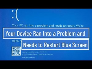 Your device ran into a problem and needs to restart Blue Screen Error Fix In Windows 11/10/8/7