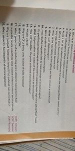 questions in brief.What is an electric current?Whe a list of ... | Filo