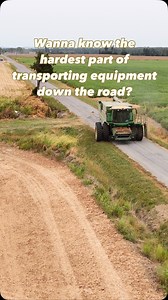 Dealing with traffic is hard on farmers. Left hand turns are hard too. The last clip we actually blocked the road for the transport. I was the one laying on the blacktop with her phone out. You can’t me- but I was there😂 #tuttlething | Sandy Tuttle