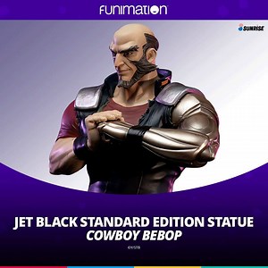 29 reactions · 7 comments | The “Black Dog” may be a former ISSP investigator, but that doesn’t mean he’s lost his edge.  Stunning pose with a highly detailed base  Sculpt includes Jet’s trusty sidearm: the Walther P99  Over 20" tall and comes with Authentication Card | Funimation | Facebook