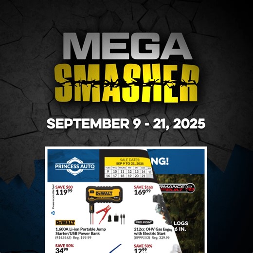 💥 Discover incredible mega deals in-store and online right now! 🤯 Visit link for details: https://prnc.es/3HR2ekq | Princess Auto