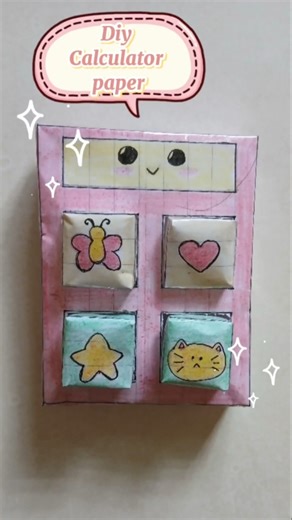 Diy paper calculator | how to make paper fun ideas! #fypシ゚ #diy #craftideas #short