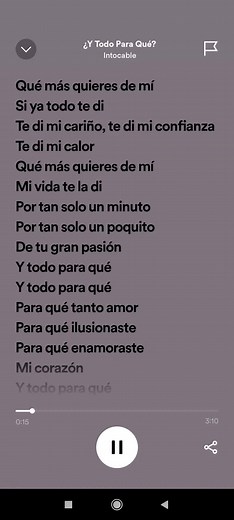 Intocable: ¿Y Todo Para Qué? Letra y Significado