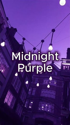 Color of the Week: Midnight Purple #aesthetic #colors