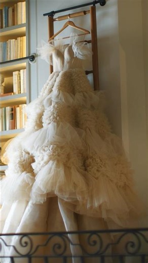 Provence Wedding | A Blush Beige Bridal Look at Provence Poiriers #wedding#zuhairmurad #bride