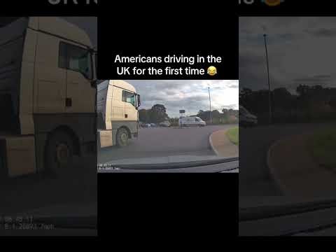 Americans driving in the UK for the first time 😂👍#shorts #funny