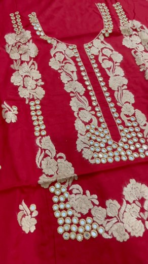 1.7K views | #eidcollection Mirror+Pakka Tanka work Hand embroidered unstitched Shirt Trouser Stuff : Pure Lawn For price and order plz DM Cash On Delivery All Over The Pakistan  World  wide delivery  ✈️ available Reseller’s also invited #pakistanidresses #girls #fashion #beautifull #dresses #handmade #traditionalwork #weddingdress #fashion #embroidery #mirrorwork #chikankari #gotta #mukaish #dresses | Bahawalpur Hand Embroidery | Facebook