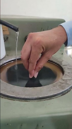 Grinding of Steel Sample (Microstructure Analysis)