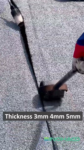 Roofing bitumen membrane with aggregate covered 2 #waterproofingsolutions #waterproofing