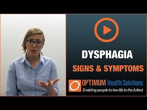 SPEECH PATHOLOGY | Dysphagia - Signs and Symptoms
