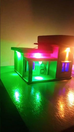 How to make a Miniature Carton house with Lights | Step-by-Step DIY Tutorial #diy #diycrafts