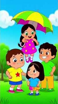 Barish Ka Din Wah Wah ☔ | Kids Fun Dance Song #barish #fun #shorts