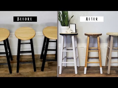 DIY Home Decor | 3 Farmhouse/Boho Barstool Makeovers!