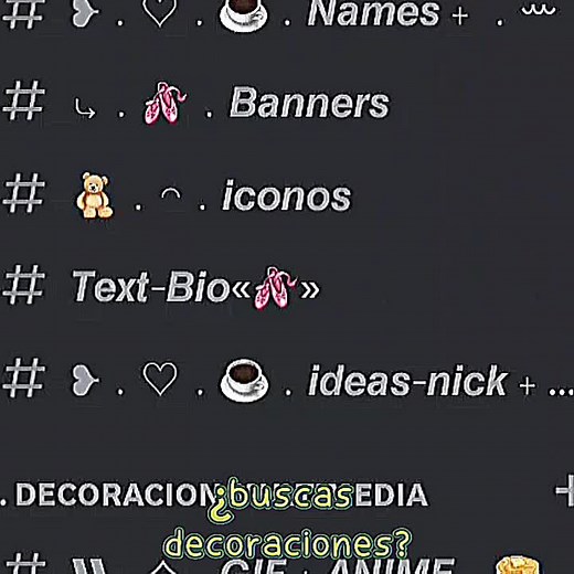 Decoraciones creativas para servidores de Discord
