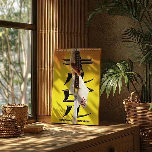 Kill Bill Movie Poster – Samurai Sword, Tarantino Decor (digital Download) - Etsy