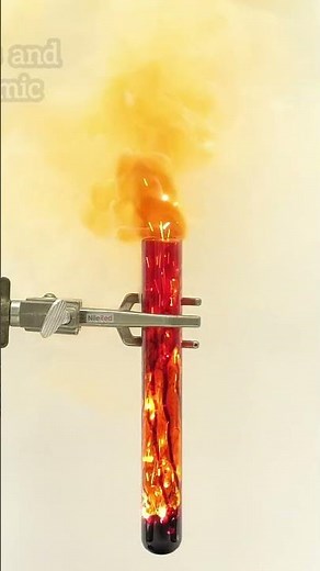 Bromine/ reaction of Bromine and Aluminium/ exothermic reaction #experiment #chemist #science