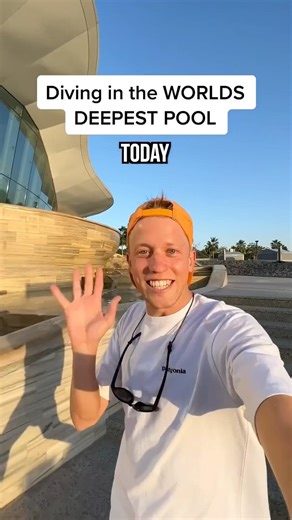 ‪@JordenTually‬ freedives in the WORLD'S DEEPEST POOL at Deep Dive Dubai 💦