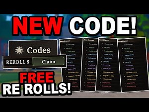 NEW WORKING RE ROLL CODE!! in The Forge Roblox