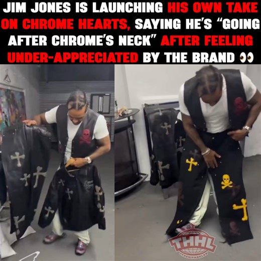 #JimJones is launching his own take on #ChromeHearts and says he’s “going after Chrome’s neck” 👀 | The Hip Hop Lab