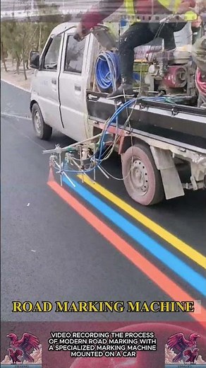 Road marking machine || Construction technology
