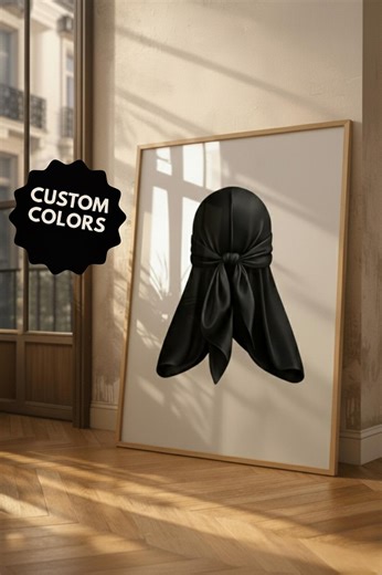 Custom Durag Art Print, Minimalist Home Decor, Personalized (digital Download) - Etsy UK