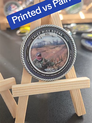Painted vs. printed—here’s the difference 👀 Painted badges offer deeper color, longer-lasting durability, and a premium finish, while printed designs are flat and more prone to wear. We choose paint because quality matters.