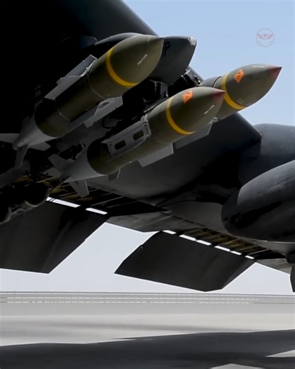Loading 2,000-lb JDAMs onto a B-52💣 | US Military News