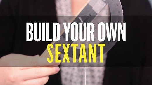 Make a sextant from junk