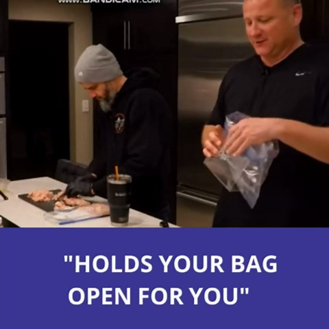 Zip Quicker Ziplock Bag Holder/Food Storage Bag Stand/Baggy Rack Holder/Hands-Free to Pour Leftovers/Filling Zip Lock Freezer Bag Stand/Bag Prep/Comes with both Gallon & Quart Sizes