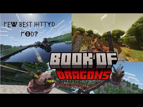 🐉 Book of Dragons | Best New How To Train Your Dragon Minecraft Mod!