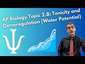 (2019 curriculum) 2.8 Tonicity and Osmoregulation (Part II: Water Potential) - AP Biology