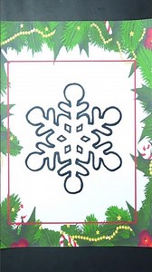 How to Draw a Christmas Snowflake ❄️ Easy Step-by-Step Drawing Tutorial