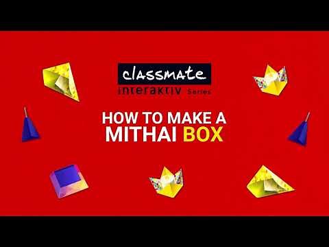 Classmate | 3D Craft Notebooks | How to make a Mithai Box
