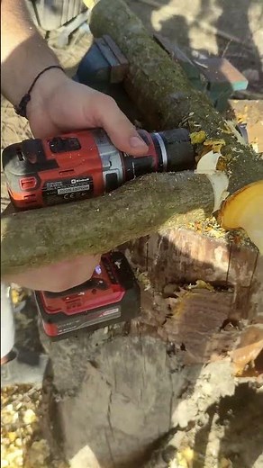 Crafting Log Furniture by Drilling Perfect Mortises With a Tenon Cutter Bit