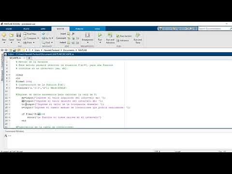Método de la Secante en MATLAB con tabla de iteraciones.