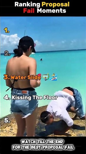 Ranking The Top 5 Worst Proposal Fails #shorts