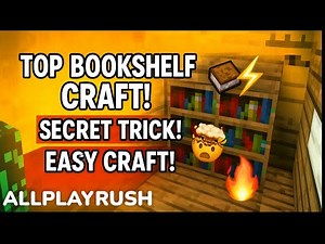 ✅ HOW TO MAKE A BOOKSHELF IN MINECRAFT! 📚🔥